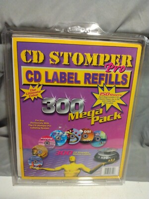 New CD Stomper Pro CD Label Refills by CD Stomper Mega Pack 300 Matte ...