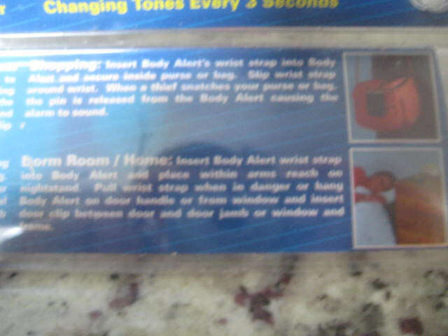 Body Alert Personal Security Alarm by Excalibur w/120-Decibel Multi ...