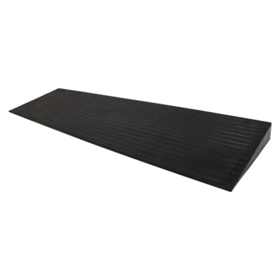 Non-Slip Solid Rubber Threshold Ramp cuttable Black Engineering ...