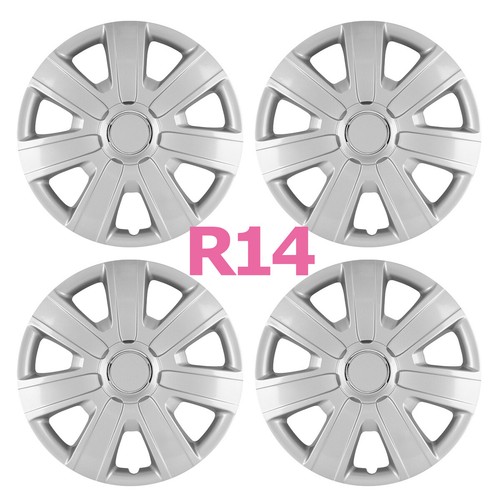 14 Inch Wheel Cover Rim Snap On Full Hub Caps fit R14 Tire & Steel Rim ...