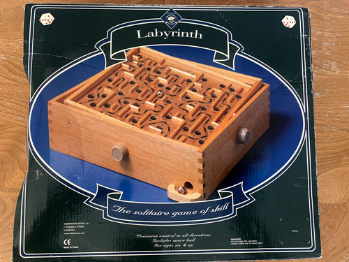 Traditional Wooden Labyrinth Ball Maze | eBay UK