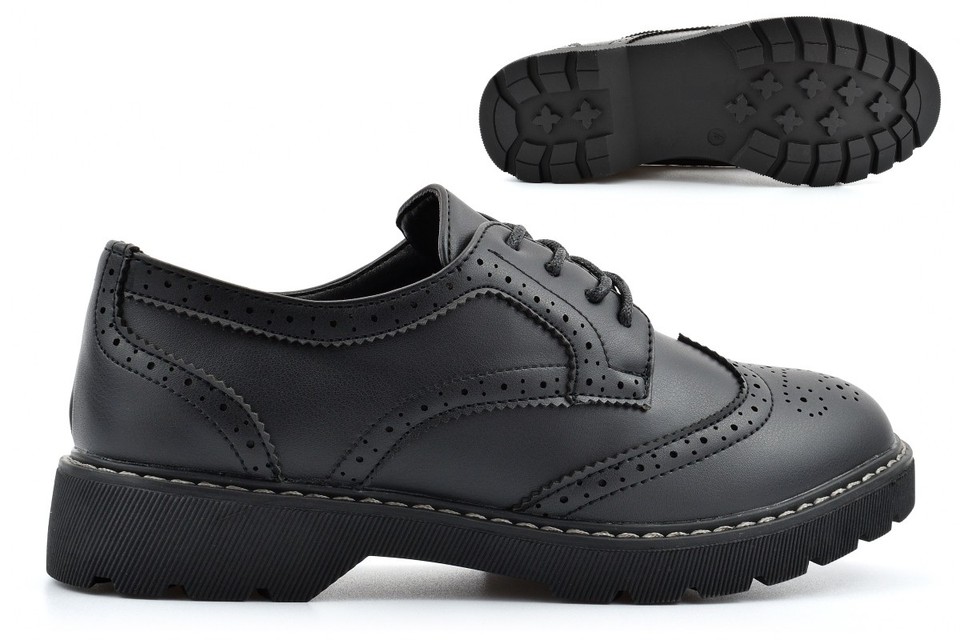 Girls School Shoes Ladies Brogue Shoes Womens Brogues Girls Brogue ...