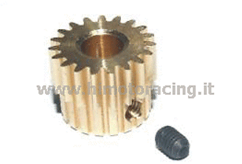 Motor Gear Himoto 19 Teeth Engine Pinion Metal Models 1/10 Module 0.6 ...