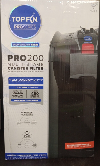 Top Fin PRO200 Multi-Stage Canister Filter for sale online | eBay