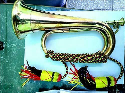 BUGLE BRASS with COPPER Vintage Military Signal Trumpet Bugle ...