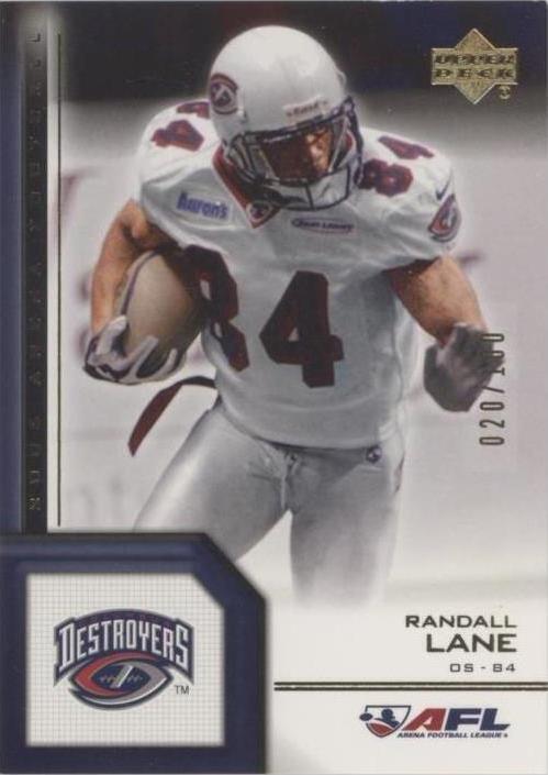 2006 Upper Deck Arena Football - Randall Lane #50 Gold /100 (RC) for ...