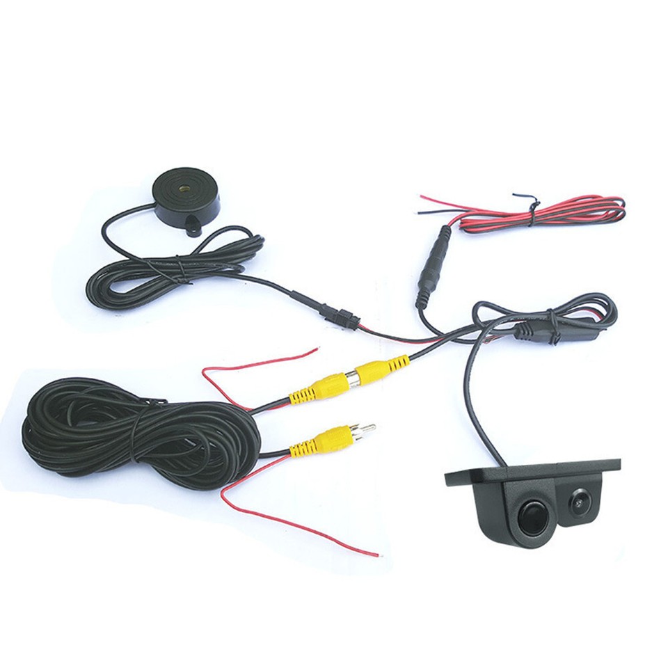 Car Reverse Rear Radar Alarm System 2in 1 Rear View Backup Camera ...