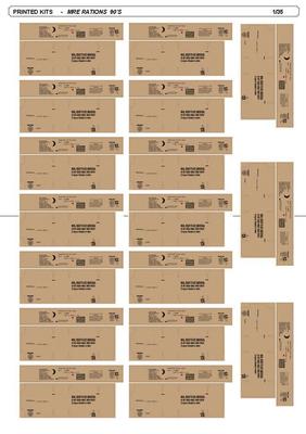 US ARMY MRE RATIONS BOXES 90´S 1/35 | eBay
