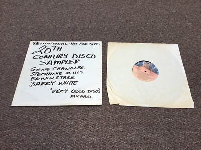 20th Century Disco Sampler 4 Tracks 12” Mixes Promo Only Ex Vinyl Play ...