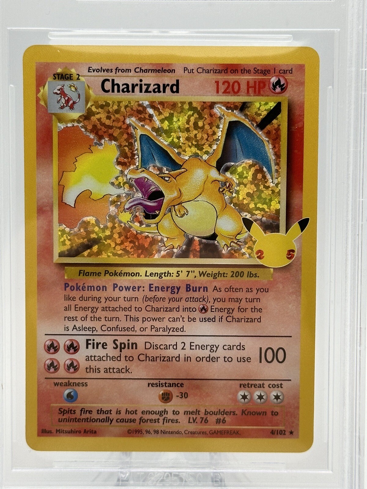 2021 BGS 9 Pokemon Celebrations Classic Collection Charizard 4/102 Base ...