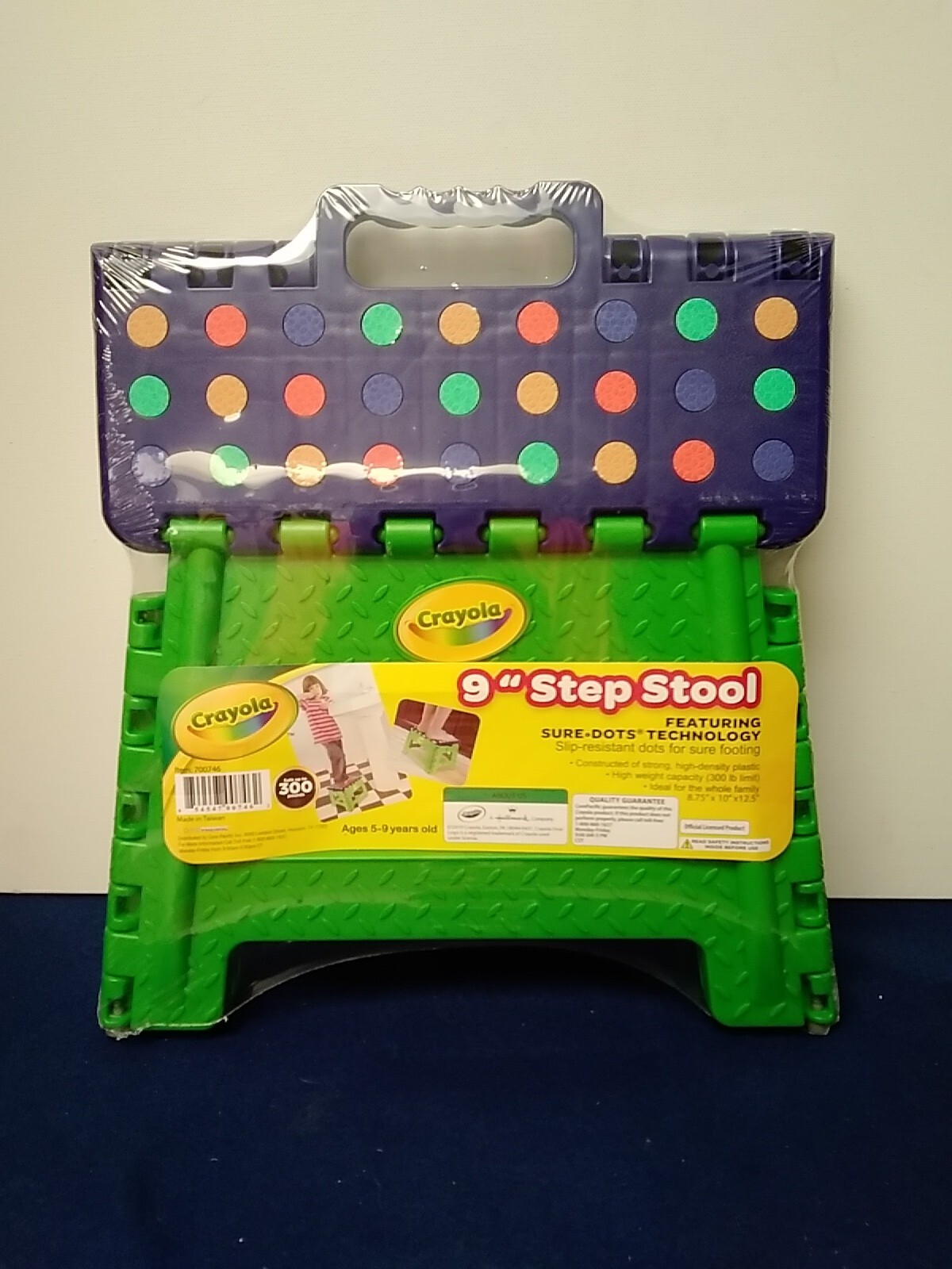 Crayola 9" Folding Step Stool Slip Resistant Dots for Sure Footing | eBay