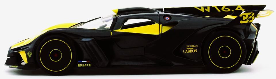 Bugatti Race Car Veyron Concept Chiron Custom Built Metal Body1:18SCALE ...
