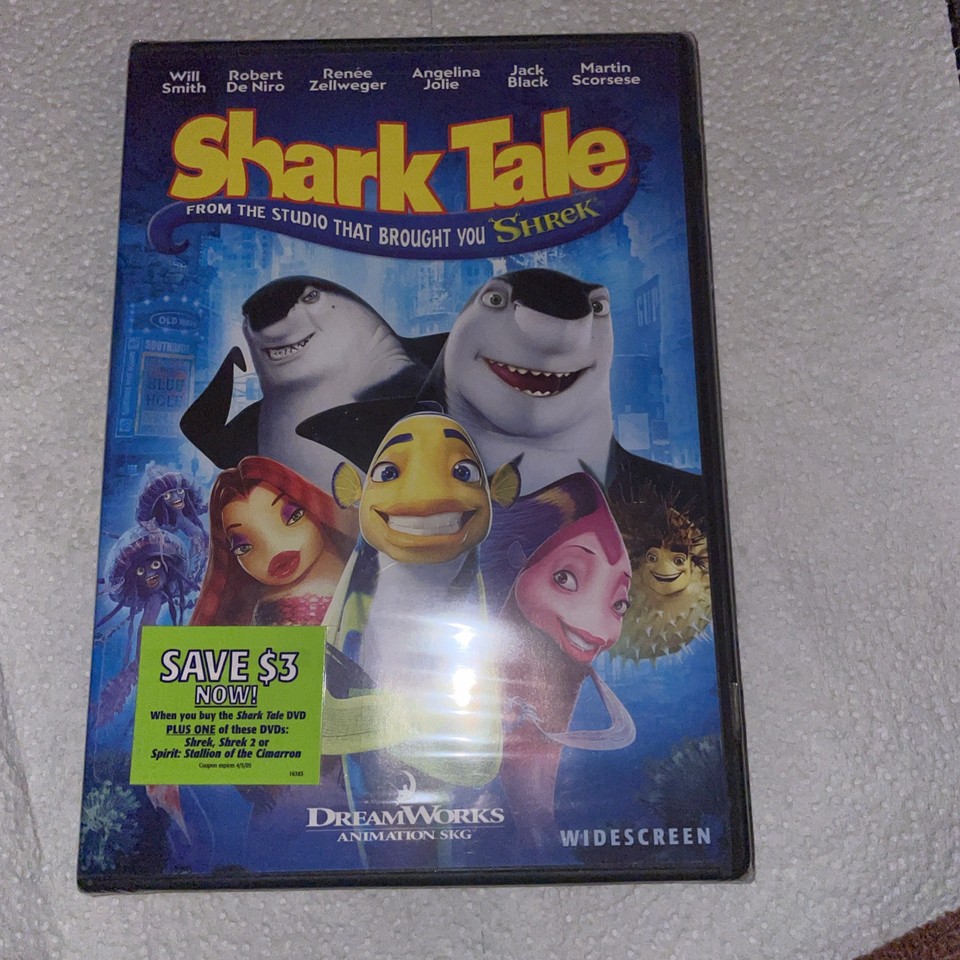 Shark Tale (2005, DVD) Widescreen Will Smith Dreamworks New Sealed Fast ...