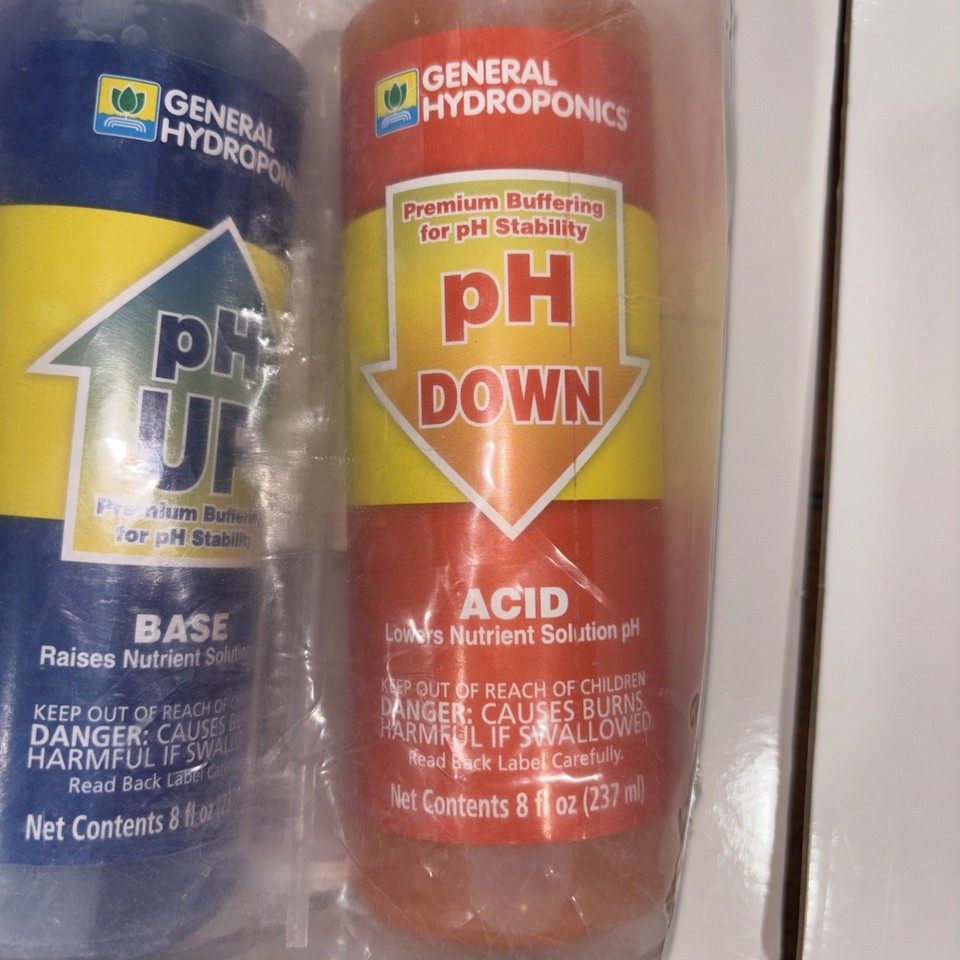 General Hydroponics pH Control Test Kit - GH 8 oz Up Down Adjustment ...