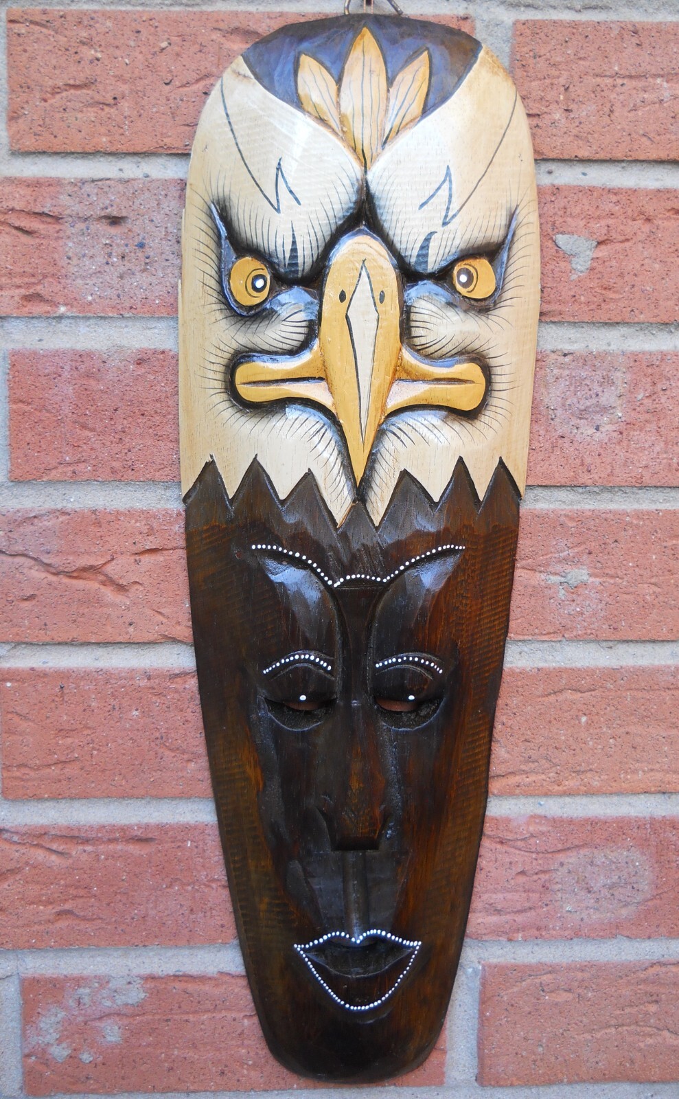 Carved Wooden Mask 50 cm Wall Hanging Home Decoration Variants of ...