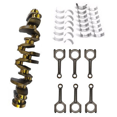 N55 3.0L Engine Crankshaft & Connecting Rods w/ Main & Rods Bearings ...