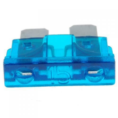 10 PACKS STANDARD AUTO CAR TRUCK MINI BLADE FUSE 32V 15A FUSES BLUE ...