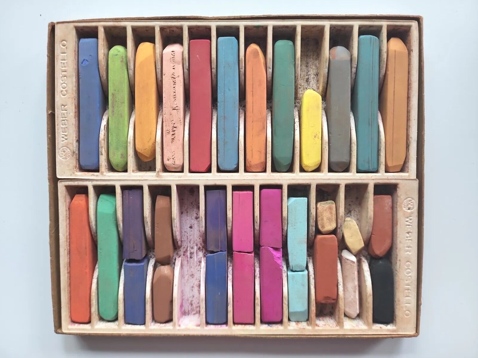 1970's Weber Costello WC Alphacolor Pastels 24 Colors NO. 102 Used U99 ...