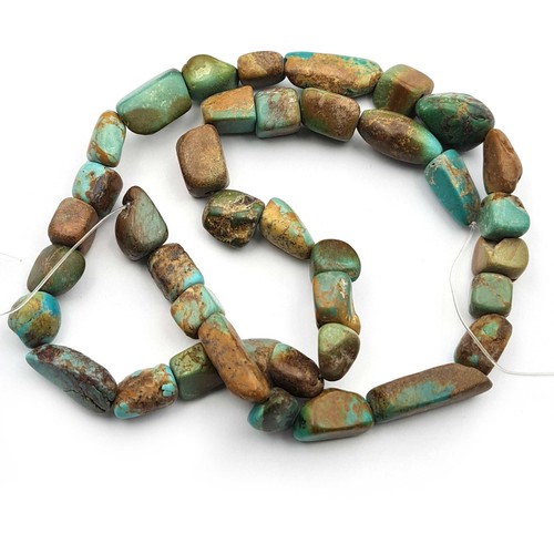 Naturel Turquoise Culbute Lisse Pierre Précieuse Briolette Perles 8 9-7 ...