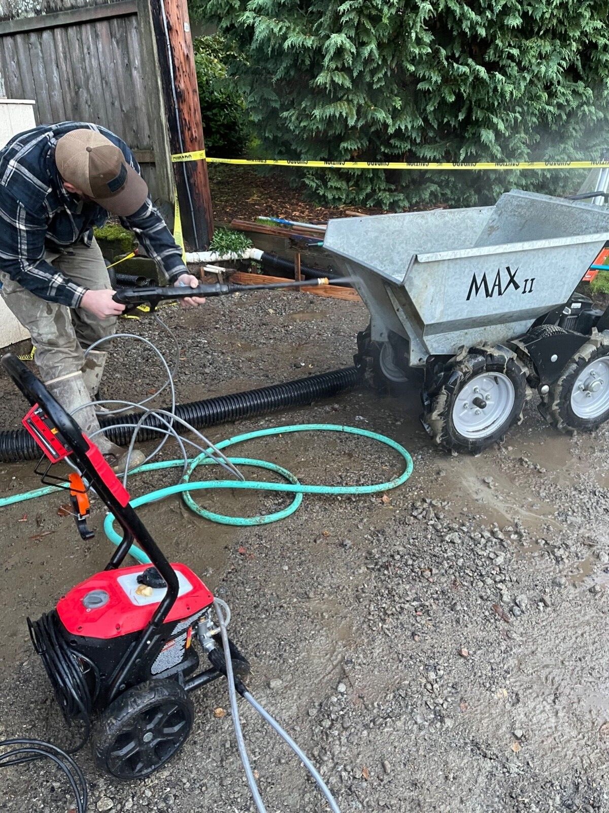 Muck Truck Max II - Quarter Ton Power Motorized Wheelbarrow Concrete ...