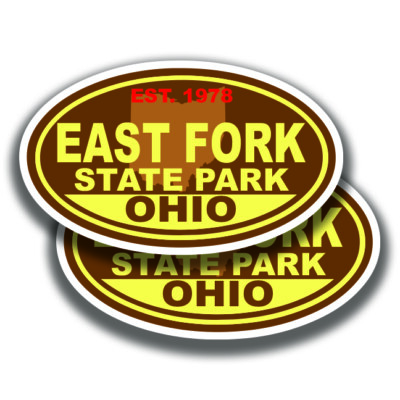 EAST FORK STATE PARK Stickers 2 Decals Ohio Bogo Car Window RV | eBay