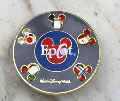 Rare Disney Spinner / Moveable Pin Epcot Countries Enamel | eBay