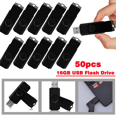 Bulk 50PCS LOT Swivel 16GB USB Flash Drive Memory Sticks Pen Drive ...