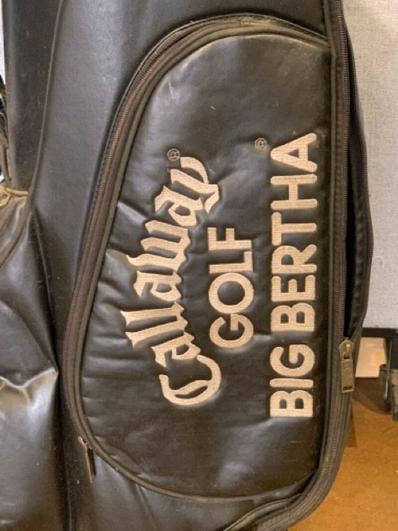 Vintage leather Callaway Golf Big Bertha Golf Cart Bag S2 H2 Vintage leather Callaway Golf Big Bertha Golf Cart Bag S2 H2