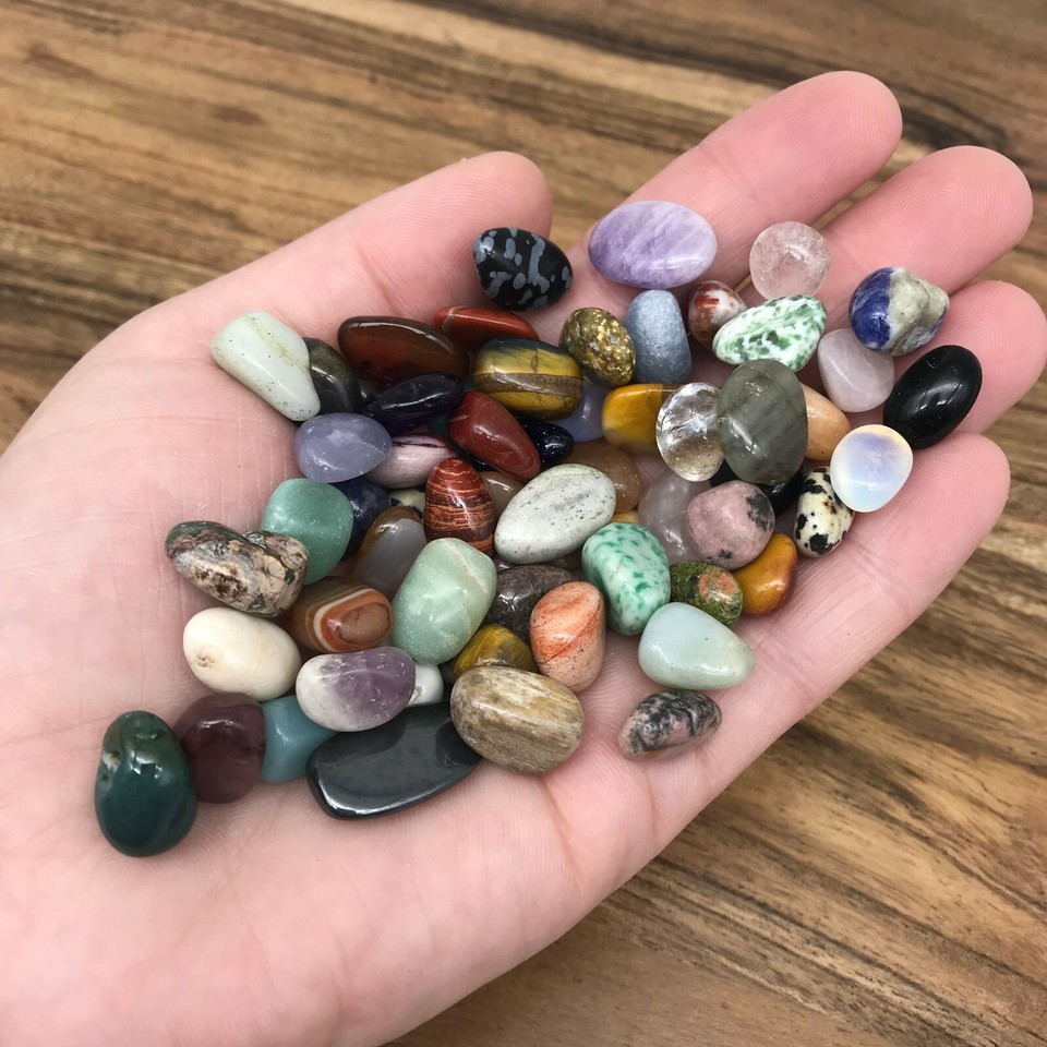 Tumble Stones Small Crystals & Gemstones (100 Grams - 1 Kilo) FREE ...