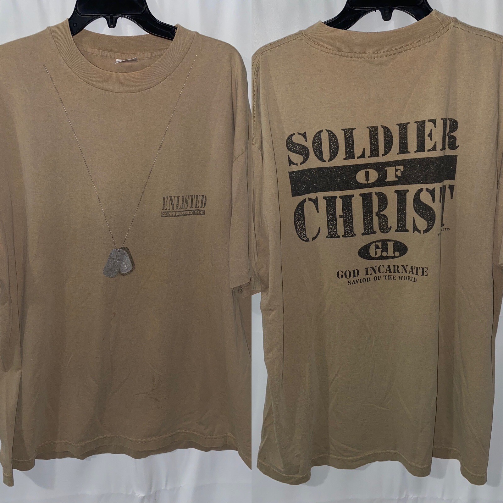 Vintage Enlisted Soldier Of Christ Jesus Religion Sin… - Gem