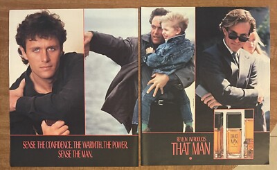 1989 Revlon That Man Cologne Confidence Power 2-Pg 80s Print Ad | eBay