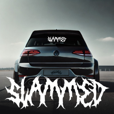 Slammed Cursed Decal (Car window banner jdm bumper vinyl sticker decals ...
