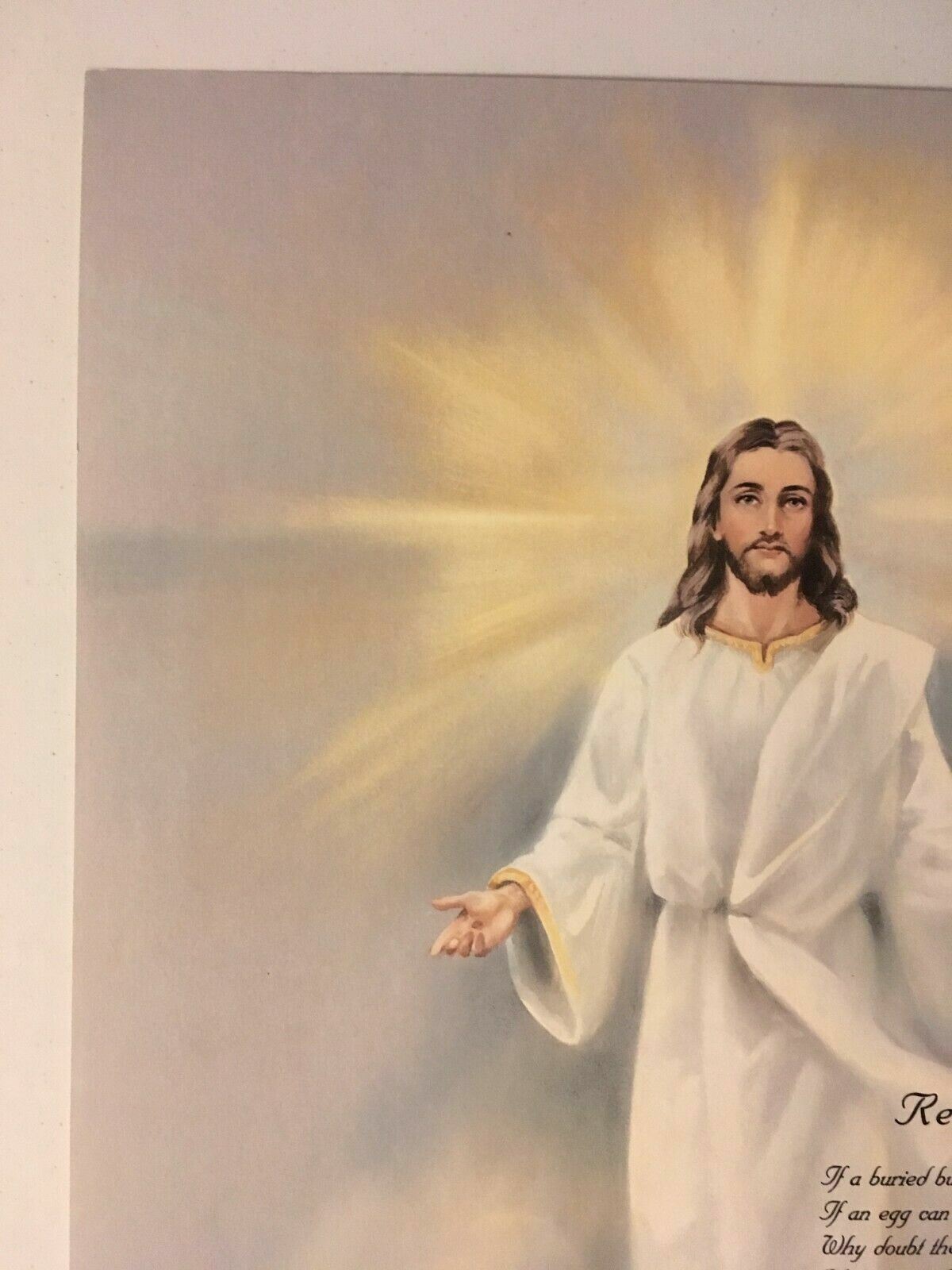 Resurrection Poster Jesus Litho Print Vintage Art 89 Lois Nichols Bare ...