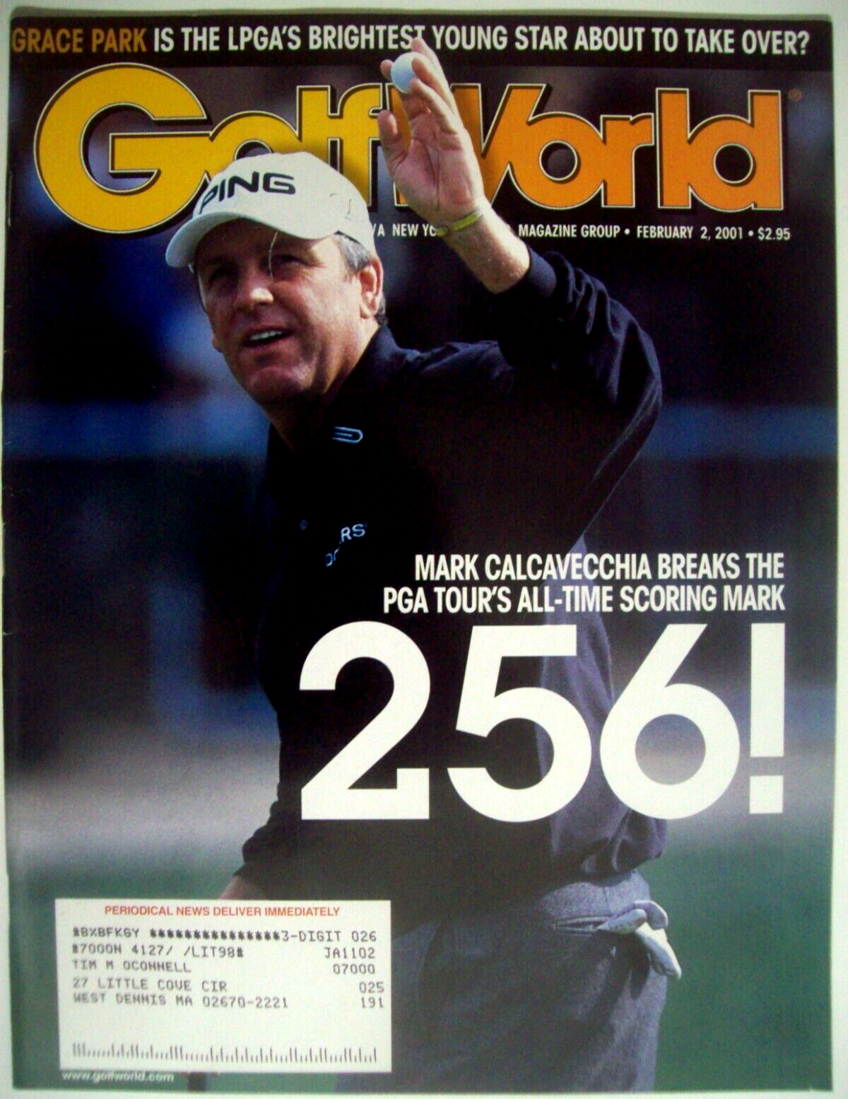 February 2, 2001 Golf World Magazine - MARK CALCAVECCHIA Wins Phoenix ...