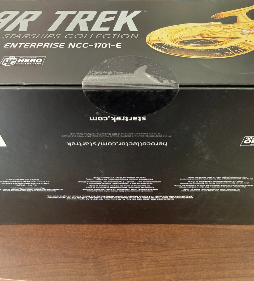 Eaglemoss Star Trek USS Enterprise NCC1701-E GOLD XL Edition -LTD ...