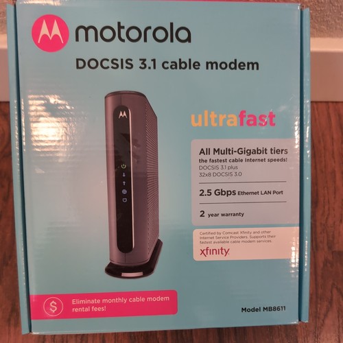 Motorola MB8611 Modem Cable - Black | eBay