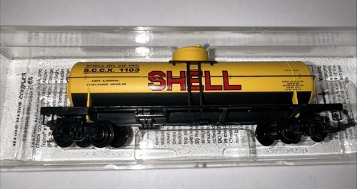 Micro-Trains #65090 Shell Oil Co Single Dome Tank Car N-Scale MINT | eBay