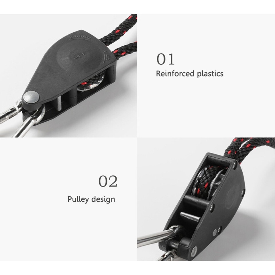 Tent Wind Rope Buckle Camping Tent Awning Rope Pulley Ratchet Hangers ...