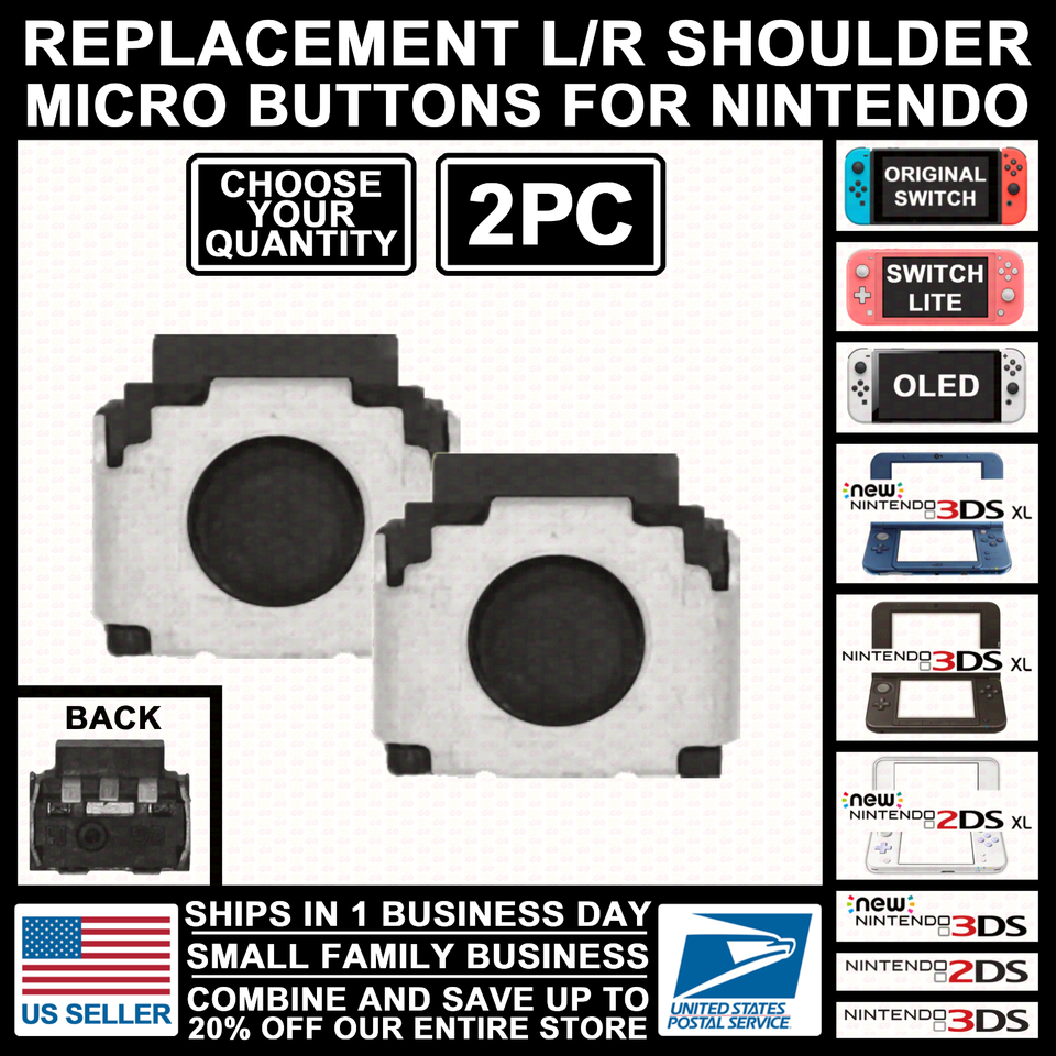 Shoulder Micro Button Trigger for Nintendo Switch/Lite/OLED/New/3DS/2DS ...