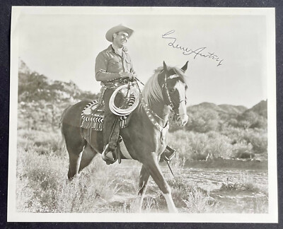Gene Autry Hand Signed Autograph 8x10 Photo - Ridin' on a Rainbow - The ...