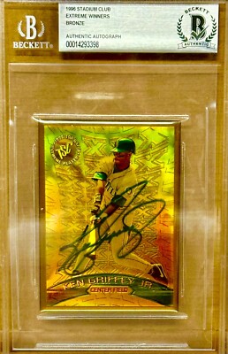 1996 STADIUM CLUB ⚾️ EXTREME WINNERS GOLD REFRACTOR KEN GRIFFEY JR ...