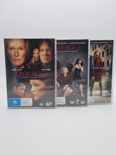 Damages Season 2, 3, 4 DVD Bundle Region 4 VGC Glenn Close Rose Byrne ...