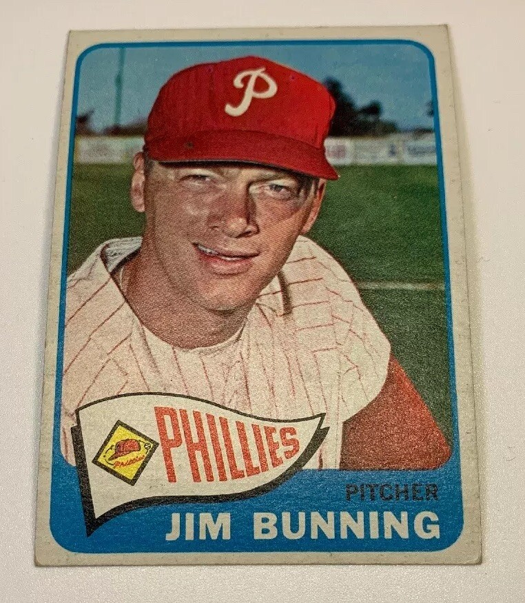 1965 Topps # 20 Jim Bunning Baseball Card Philadelphia Phillies HOF | eBay