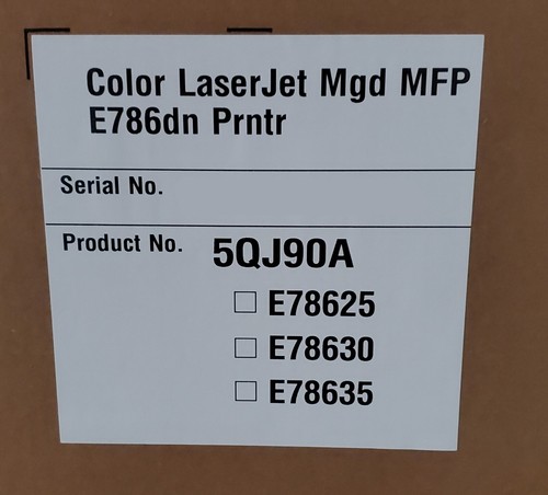 HP Color LaserJet Managed Enterprise MFP E786dn - 5QJ90A NEW | eBay
