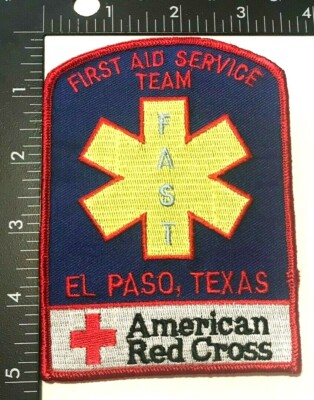 F.A.S.T. FIRST AID SERVICE TEAM EL PASO, TEXAS PATCH (FD 4) AMERICAN ...