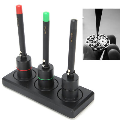 3pcs Watch Oiler Pen Automatic Precision Oil Pen With Base For ...