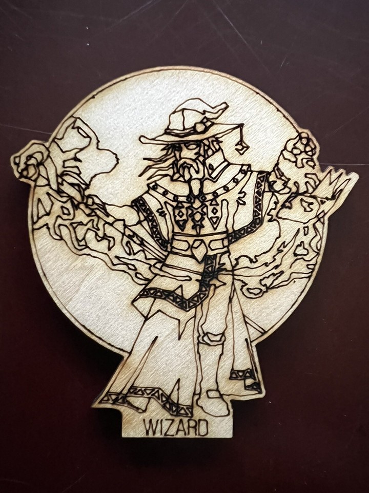 Miniatures Dungeons & Dragons Lot - All 14 Classes 5e Laser Cut Wood 1 ...