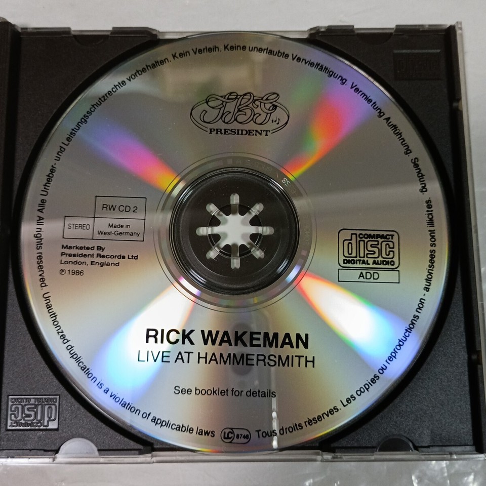 Rick Wakeman (Yes) Live at Hammersmith (Rick Wakeman Yes) | eBay