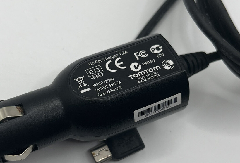 Genuine TomTom Cigarette Lighter Go Car Charger Cable 5v 1.2a XL Mini ...