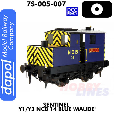 Sentinel Y1/Y3 NCB 14 Blue Maude steam locomotive O gauge 1:43 Dapol 7S ...